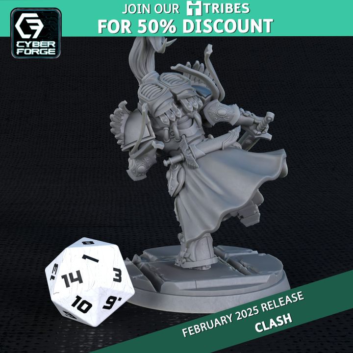 3D Printable Vetus Imperium - Brother Gladius - Clash - Cyber Forge Miniatures February 2025 by ...